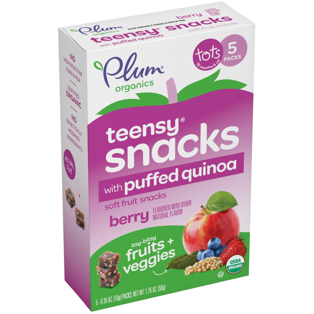 Berry Teensy Snacks with Puffed Quinoa - Plum Organics
