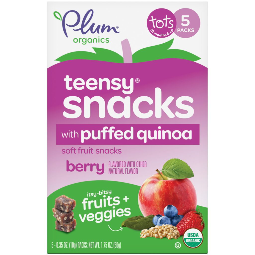 Berry Teensy Snacks with Puffed Quinoa - Plum Organics