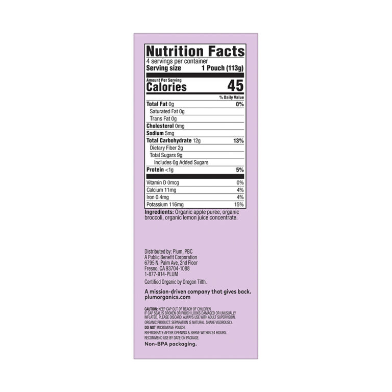 Apple + Broccoli 4ct - Plum Organics